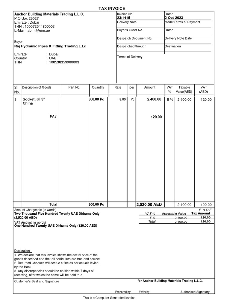 Accounting Voucher | PDF | Value Added Tax | Invoice