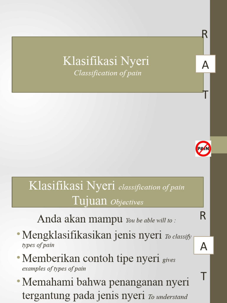 Klasifikasi dan Jenis Nyeri Akut | PDF