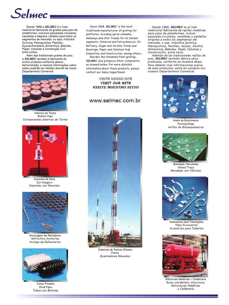 Grades e Estruturas Metálicas SELMEC | PDF