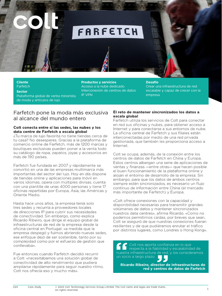Conectividad Global para Farfetch | PDF | Computación en la nube | Microsoft Azure