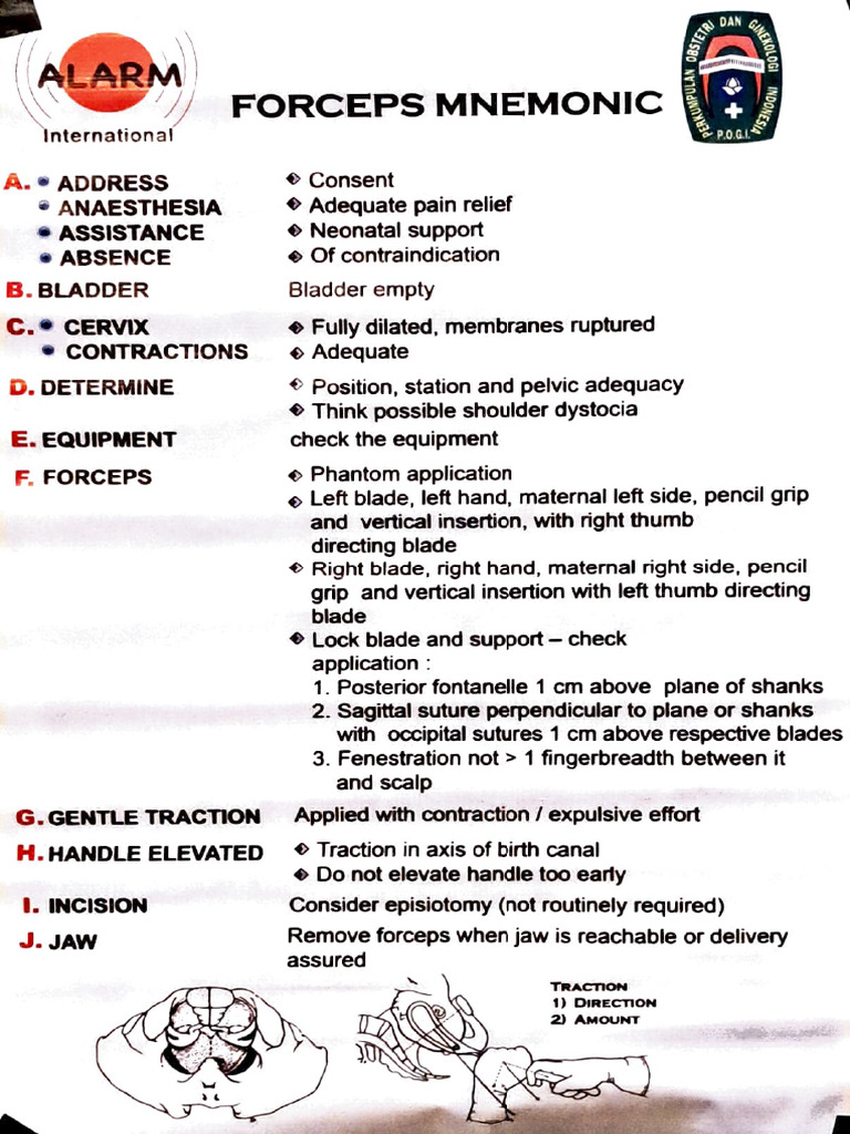 Forceps and Vacuum Delivery Mnemonics | PDF | Childbirth | Medical ...