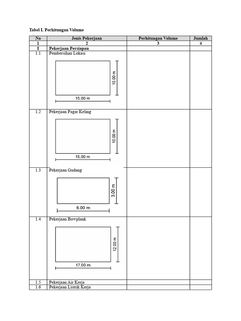 Volume Perhitungan | PDF