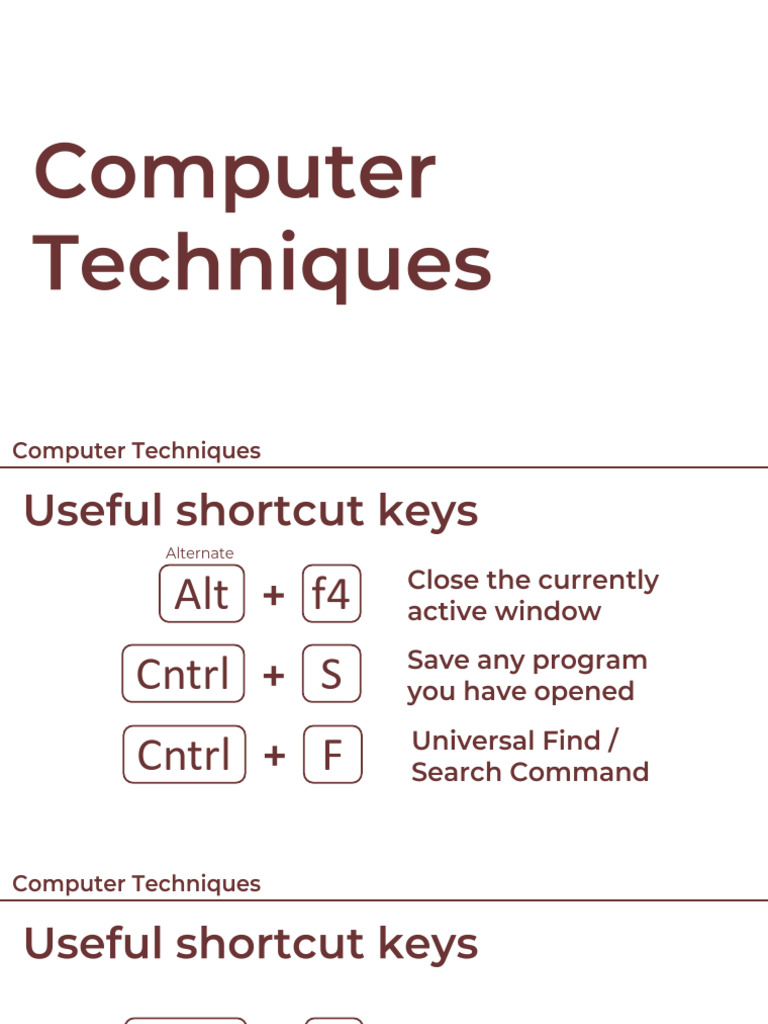 1 Computer Techniques | PDF