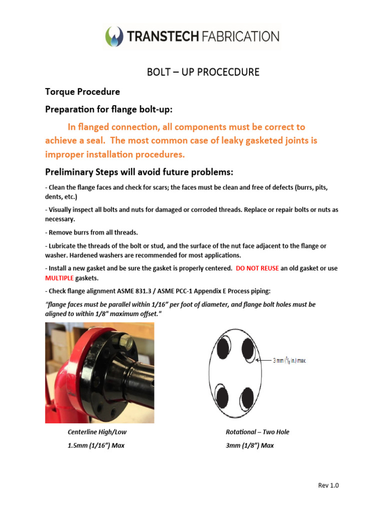 Torque Procedure Revised 2.14 | PDF