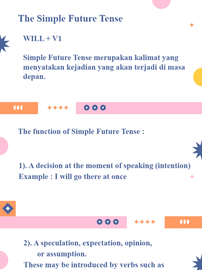 The Simple Future Tense | PDF
