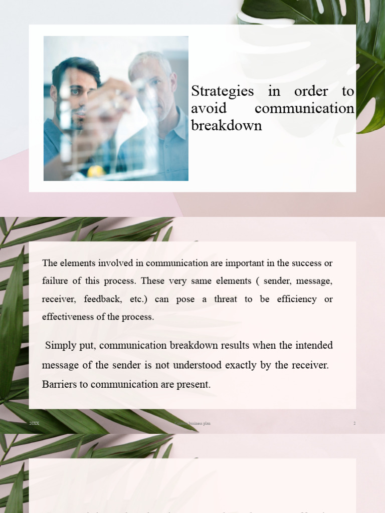 4. Strategies to Avoid Communication Breakdown | PDF