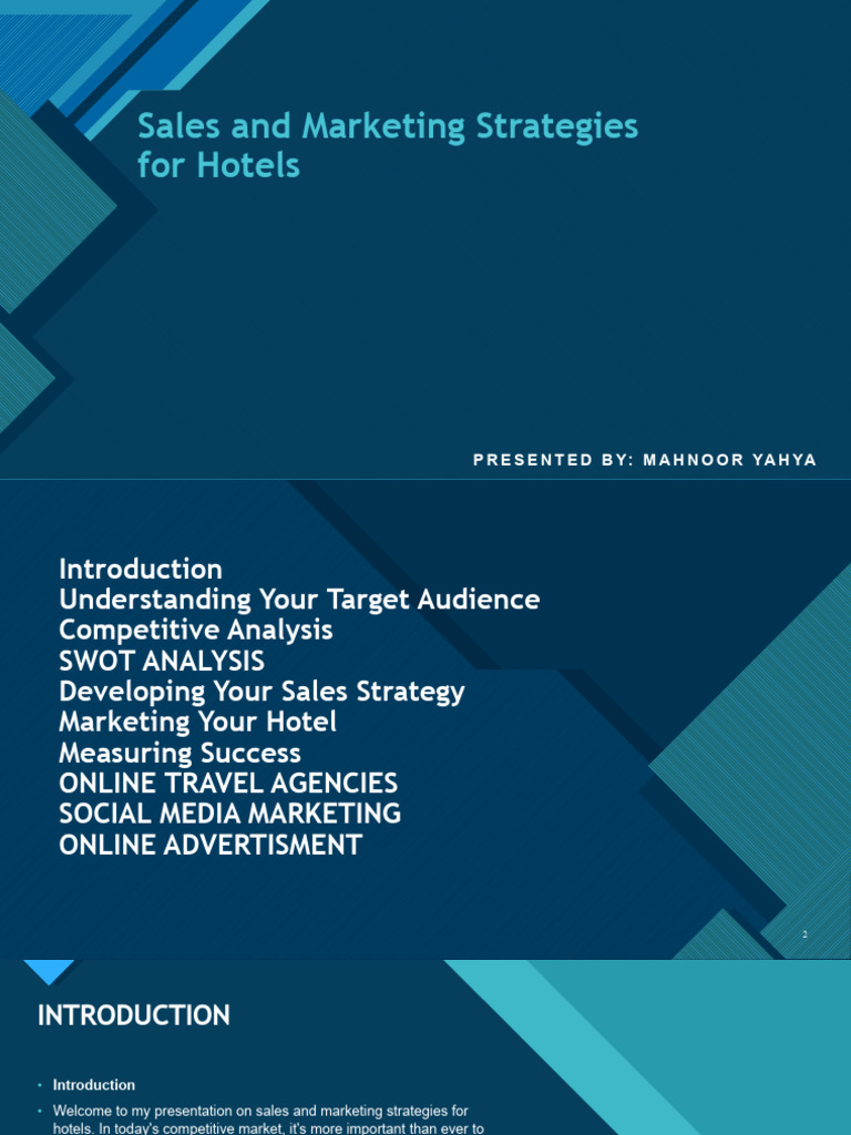 Sales and Marketing Strategies For Hotels | PDF