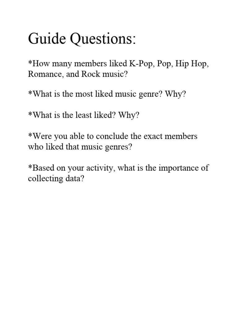 Guide Questions Without Answers | PDF Guide Questions Without Answers | PDF
