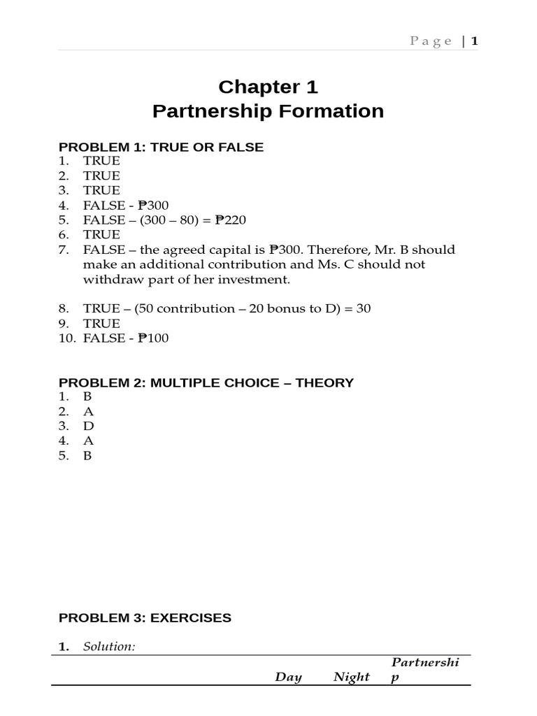 Partnership Formation Challenges and Solutions | PDF | Law | Home & Garden