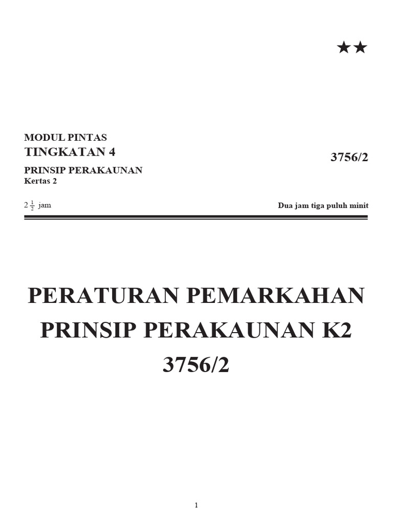 Prinsip Perakaunan K2-1 | PDF