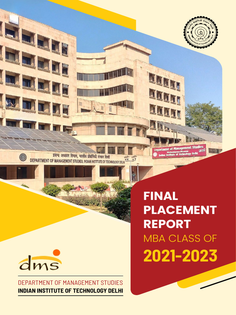 DMS Final Placements Report 2021 2023 | Download Free PDF | Engineering | Master Of Business ...