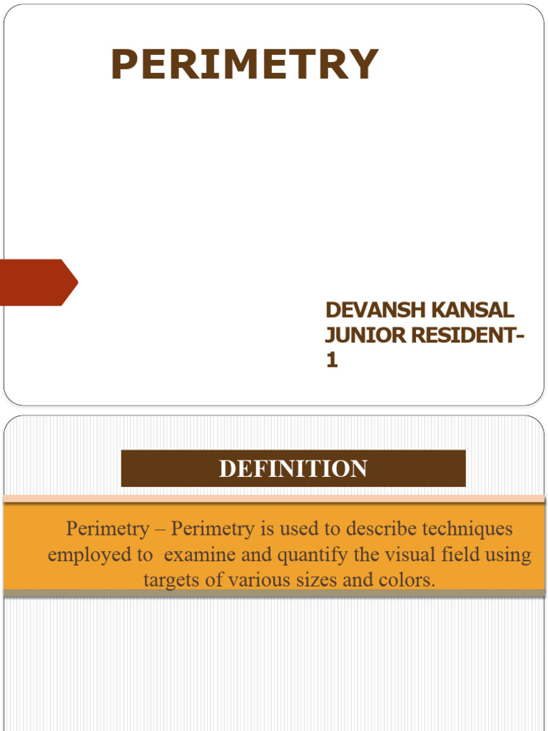 Overview of Perimetry Techniques | PDF | Science & Mathematics ...