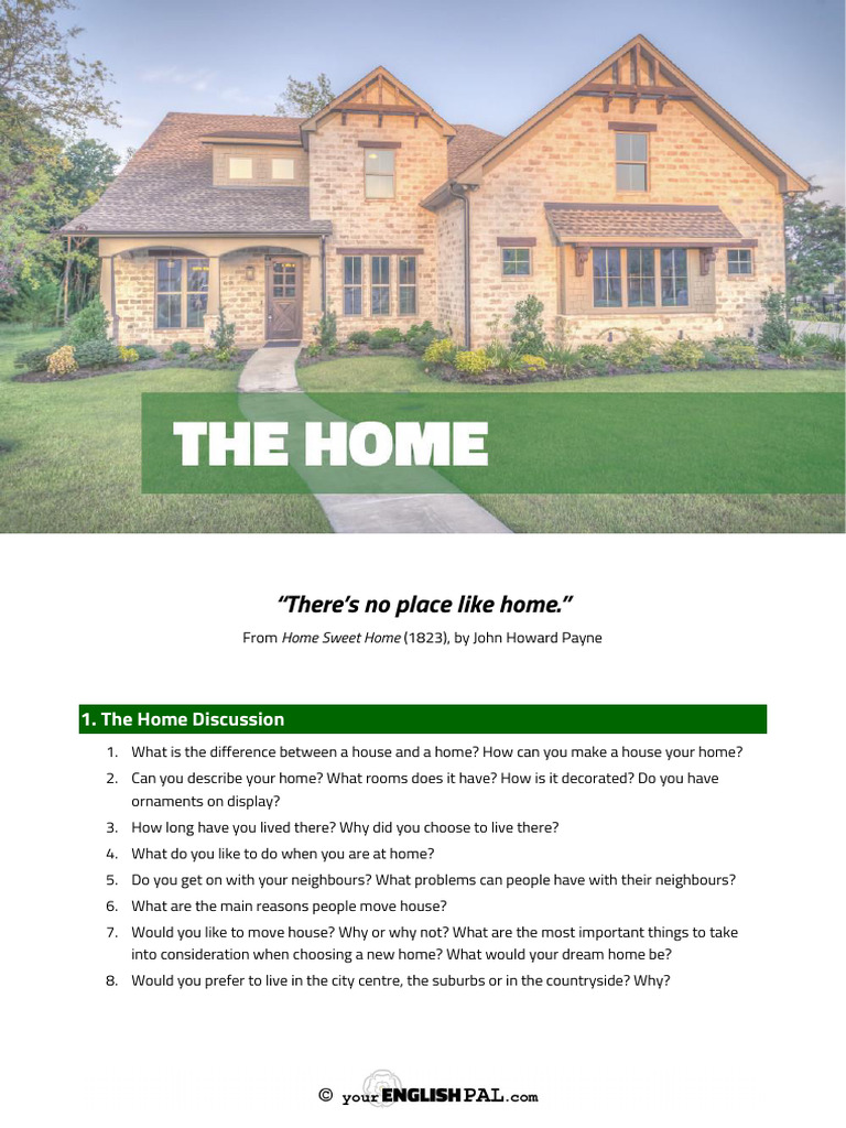 Your English Pal ESL Lesson Plan Home Student v1 | PDF | Linguistics