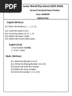 Class Playgroup Holiday Homework - Compressed | PDF