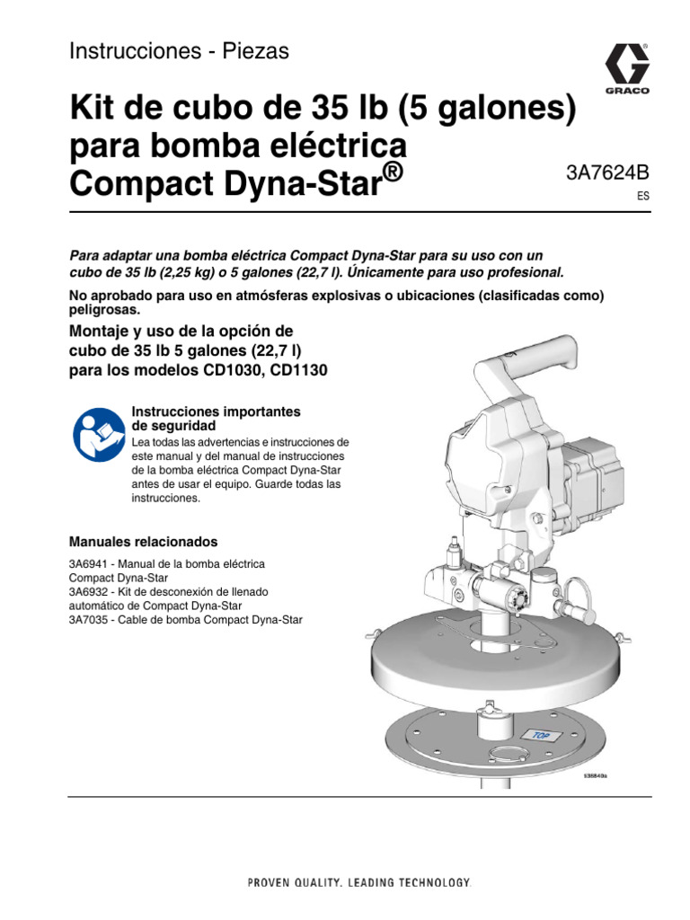 graco cd1130 dynastar | PDF | Bomba | Tornillo