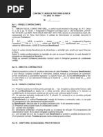 Model Contract de Prestari Servicii | PDF