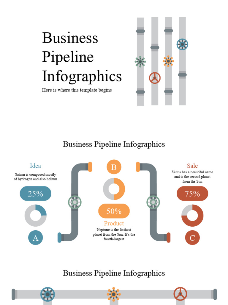 Business Pipeline Infographics by Slidesgo | PDF | Planets | Solar System