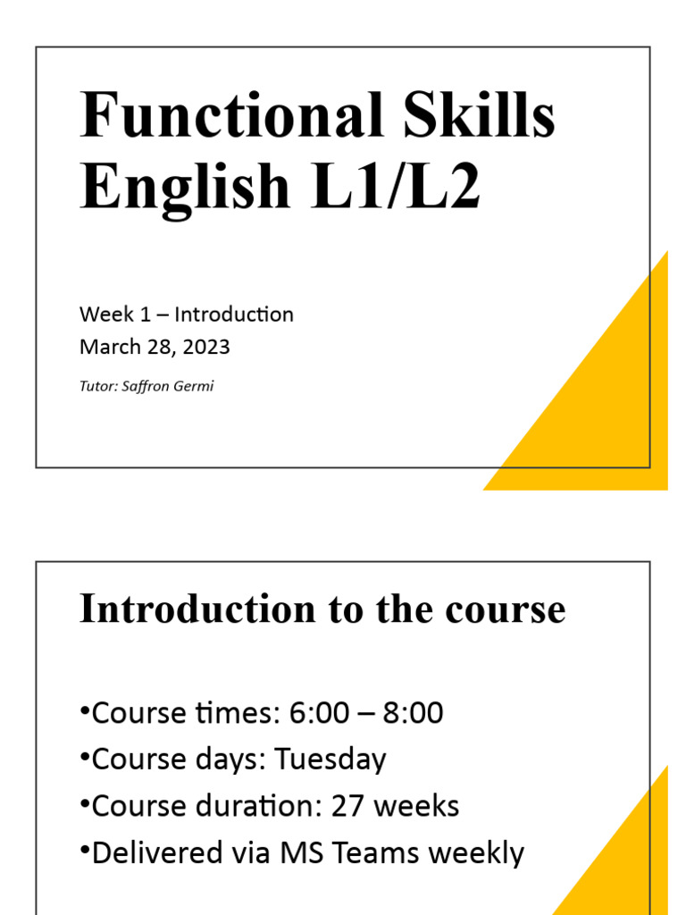 W1 PowerPoint | PDF | Information | Communication