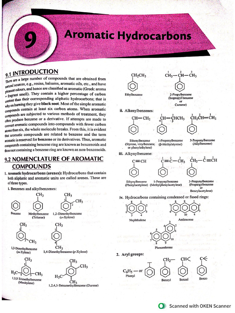 Aromatic Hydrocarbons | PDF
