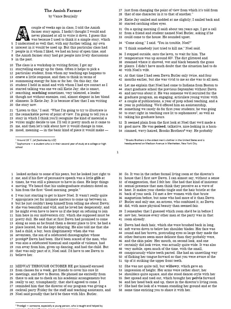 Bourjaily The Amish Farmer | PDF