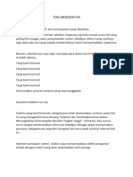 Contoh Teks Moderator Seminar | PDF