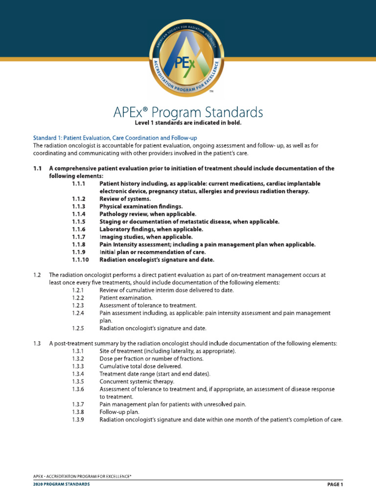 Apex Standards | PDF