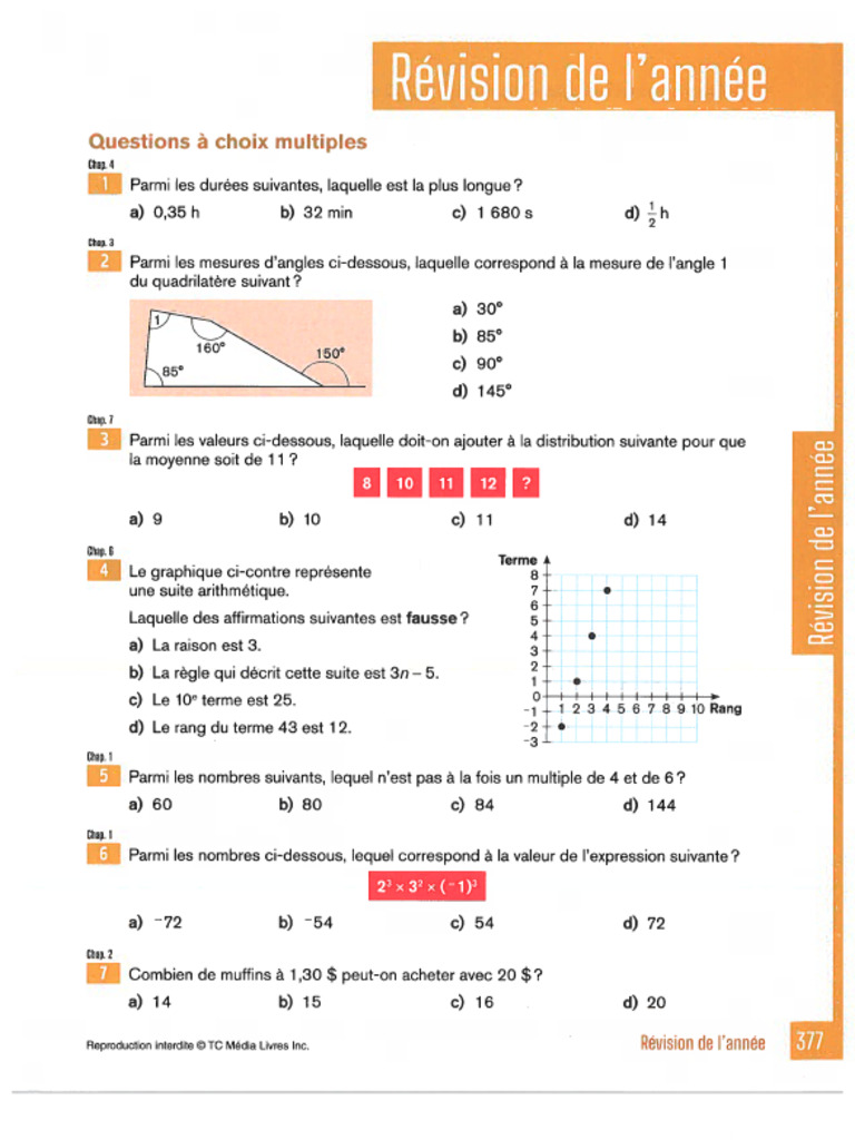 Sec.1 Révision | PDF