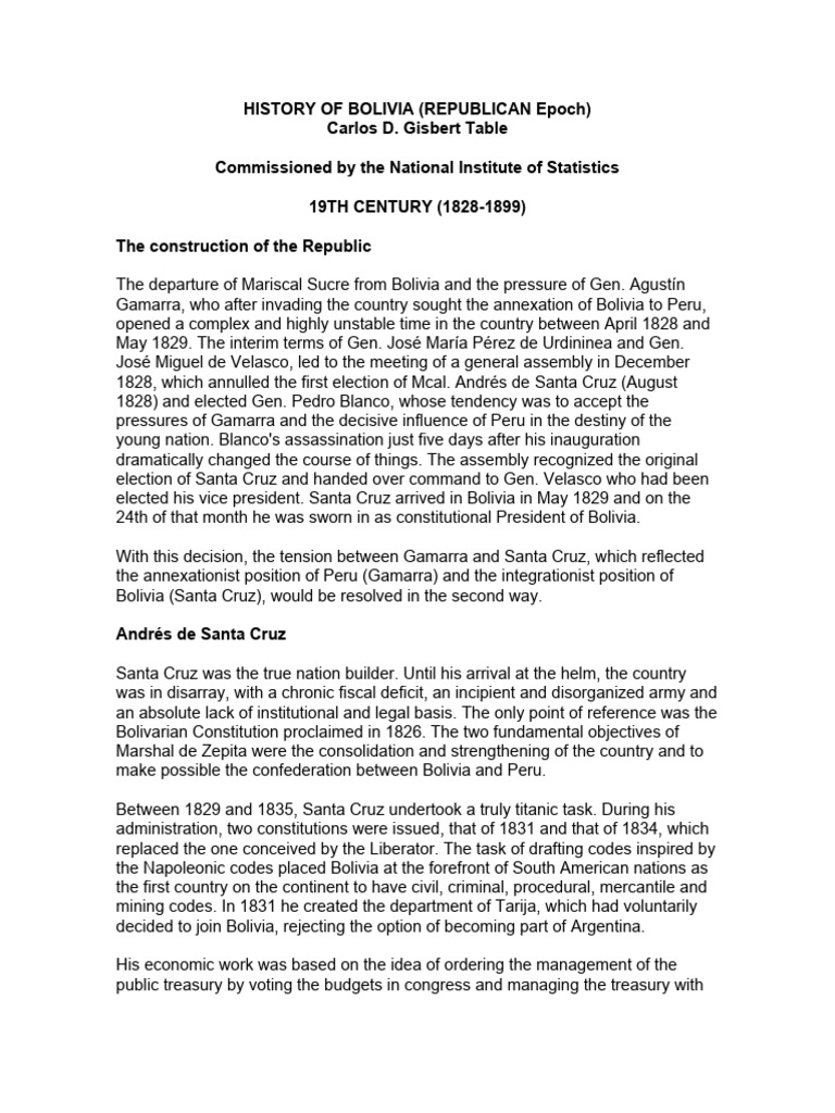 History of Bolivia Carlos Mesa | PDF