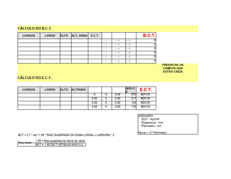 Cálculo de Estructura BCT | PDF