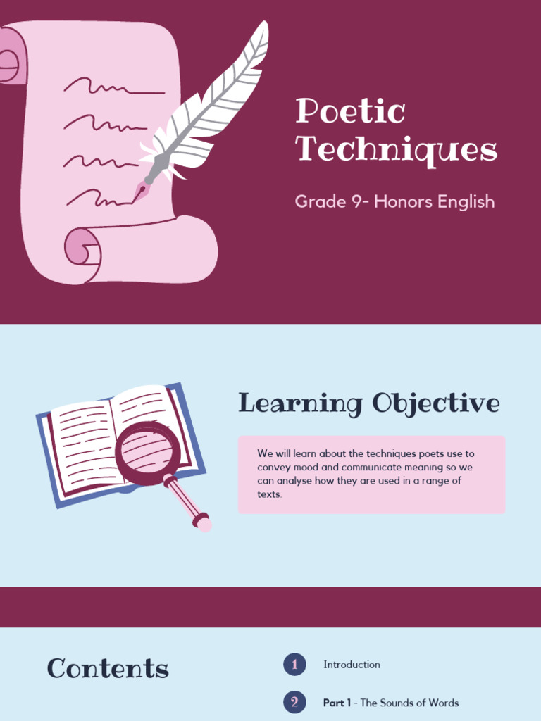 Poetic Techniques | PDF