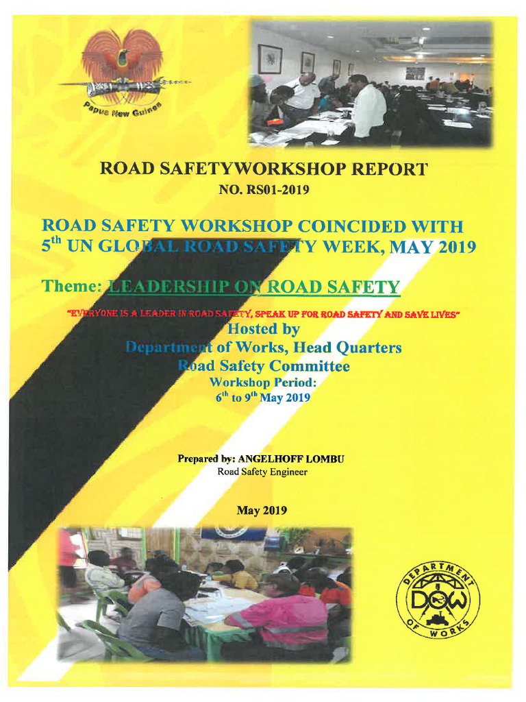 Road Safety Workshop Report 2019 | PDF