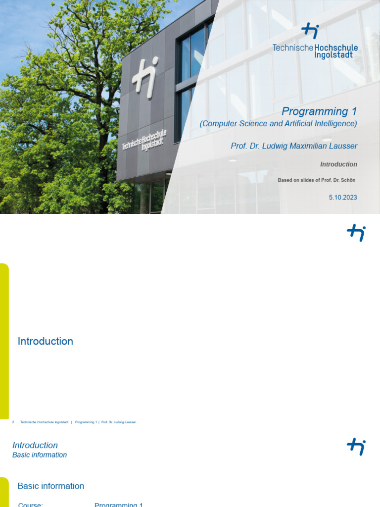 Programming 1 2023 Lecture 0 Python Syntax | PDF