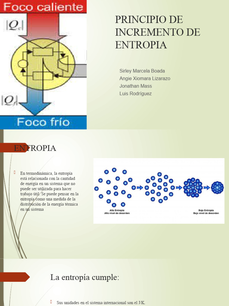 Principio de Incremento de Entropia | PDF