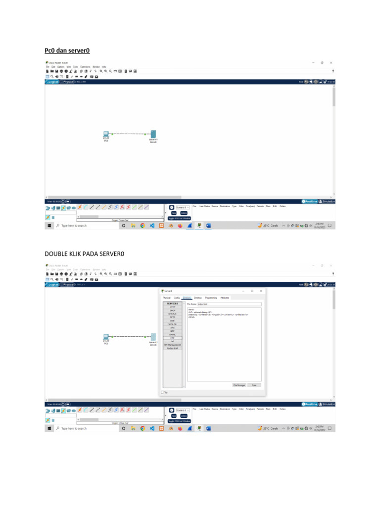 Simulasi Membuat Server HTTP Pada Jaringan | PDF