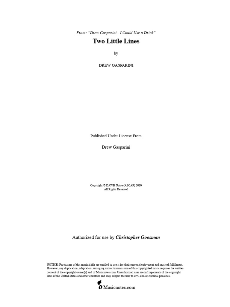 Two Little Lines | PDF