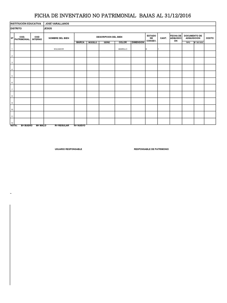 Ficha de Inv. 309 | PDF
