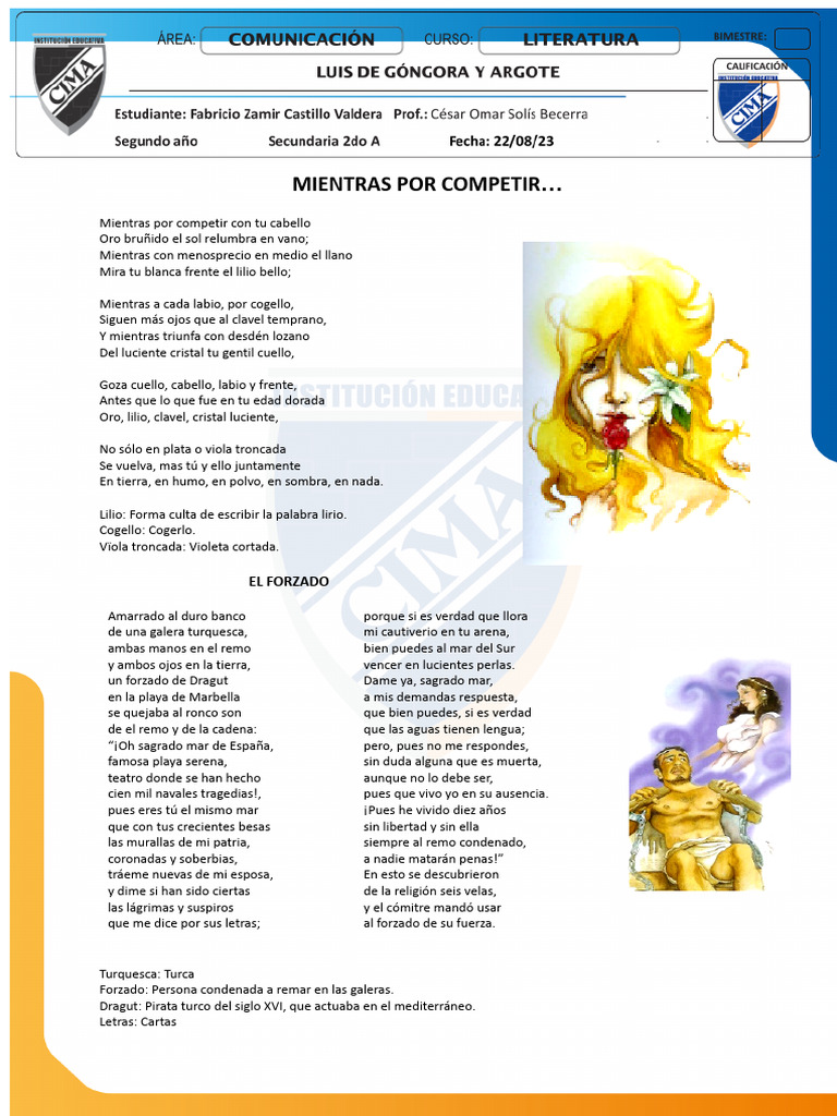 Luis de Góngora y Argote | PDF | Arte