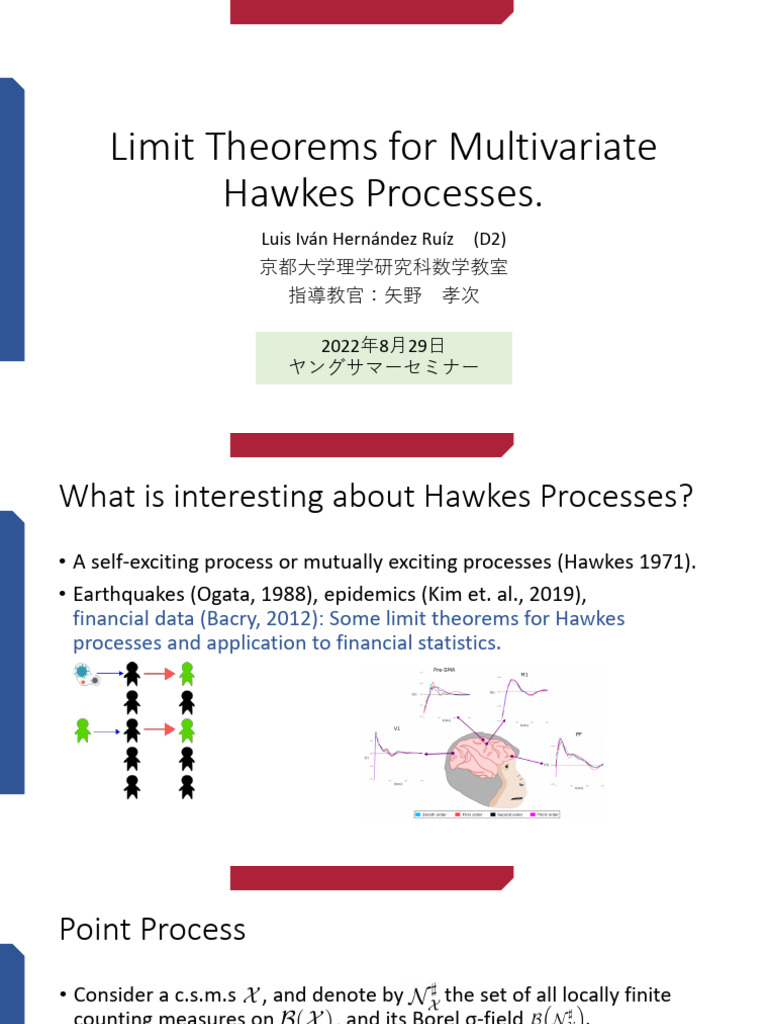 Limit Theorems for Multivariate Hawkes Processes | PDF | Stochastic Process | Mathematics