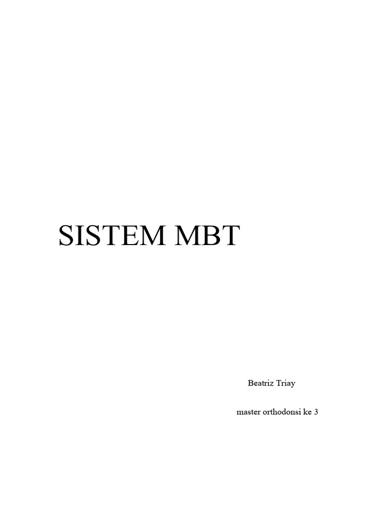 Sistem MBT | PDF