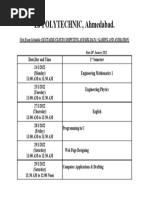 SPPU 2024 Engineering Exam Schedule | PDF | Engineering | Object Oriented Programming