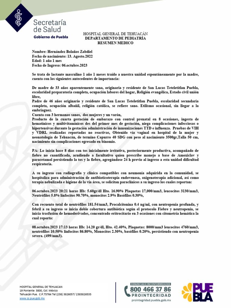 Resumen Medico | PDF