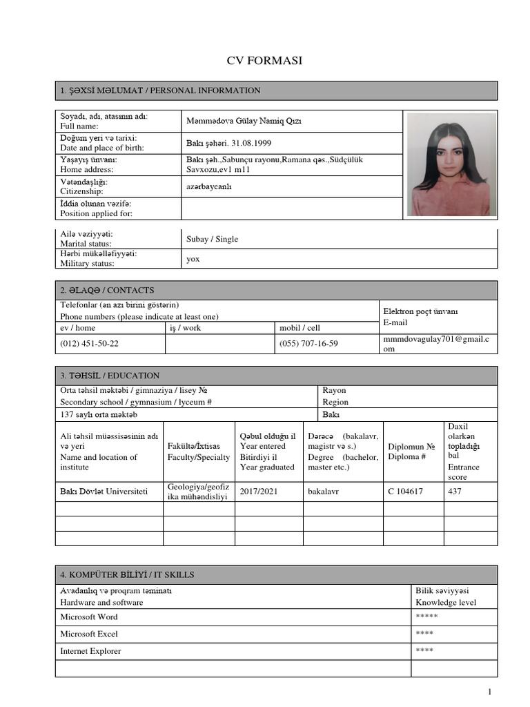CV Forma | PDF