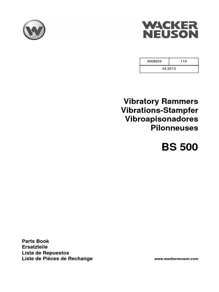 Manuel de pièces BS 500 | PDF | Piston | Moteur à combustion interne
