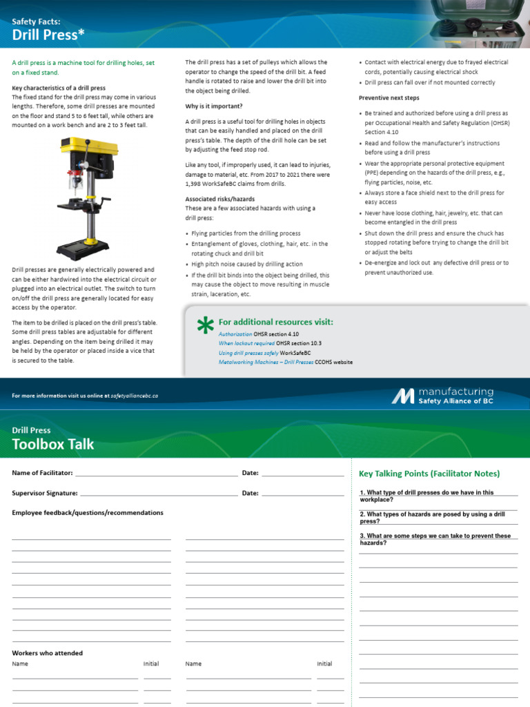 Toolbox Drill Press | PDF