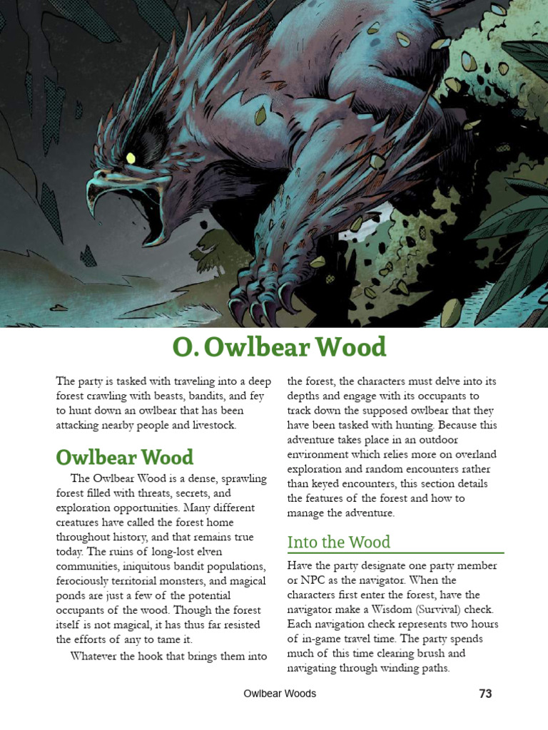 DMDave - Dungeons & Lairs #30 Owlbear Wood (April 2023 Revision) | PDF ... DMDave - Dungeons & Lairs #30 Owlbear Wood (April 2023 Revision) | PDF ...
