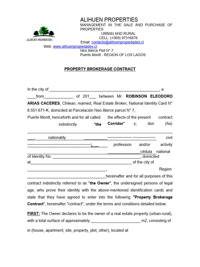 Brokerage Agreement | PDF | Business Law | Private Law