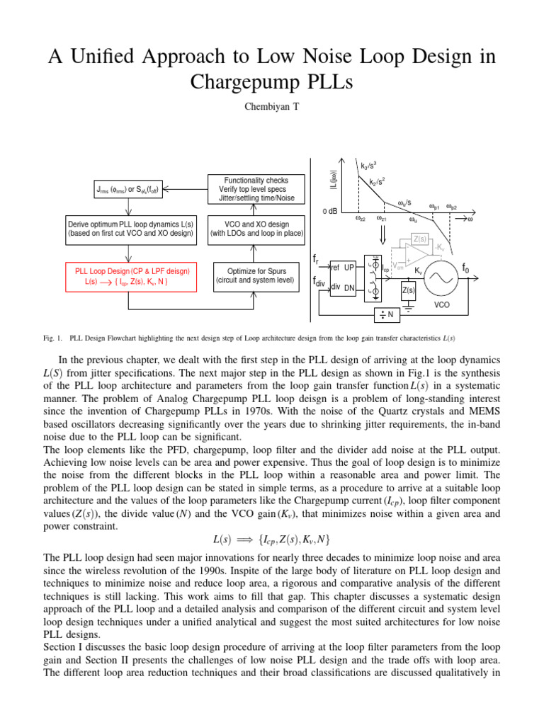 PLL Loop Design (Shorter Version) | PDF