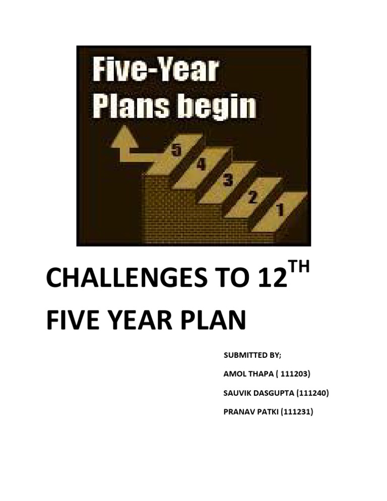 Challenges of 12th Five Year Plan | PDF