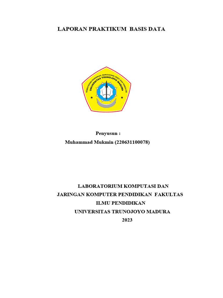 LAPORAN PRAKTIKUM BASIS DATA | PDF