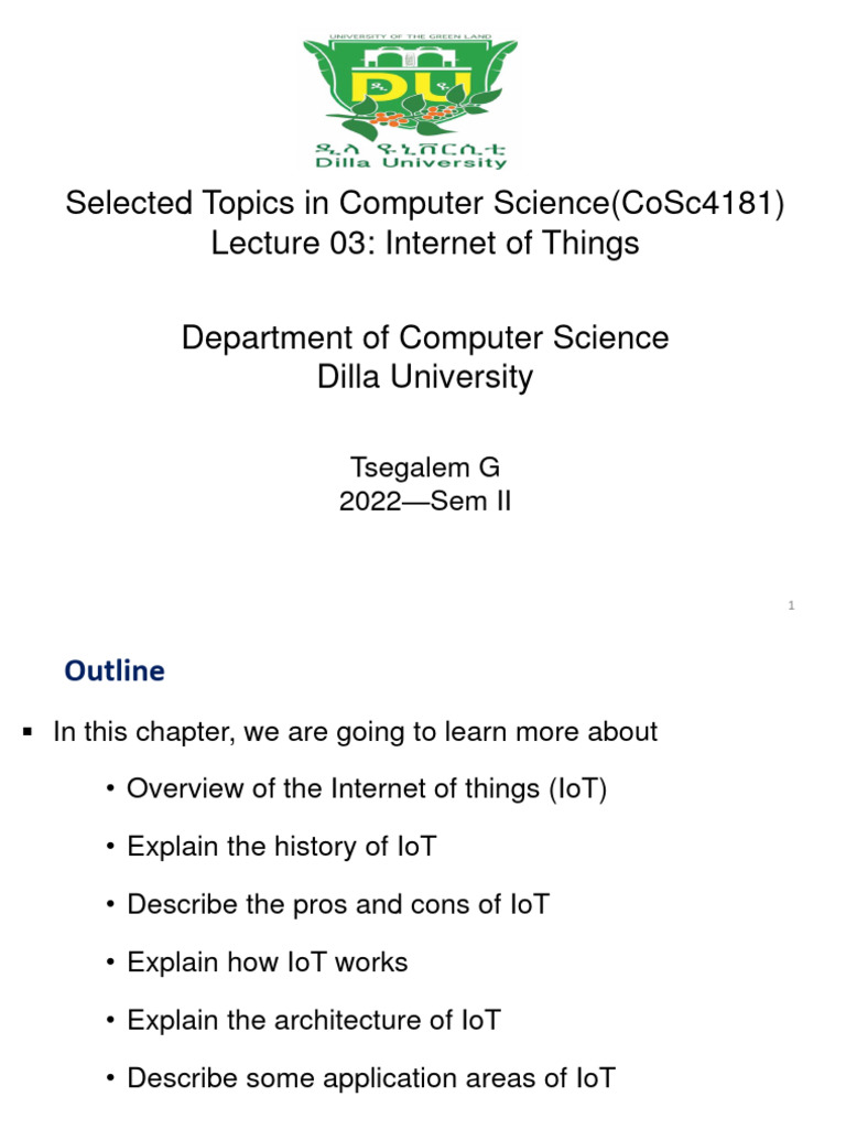 Lecture 03 | PDF | Internet Of Things | Home Automation Lecture 03 | PDF | Internet Of Things | Home Automation